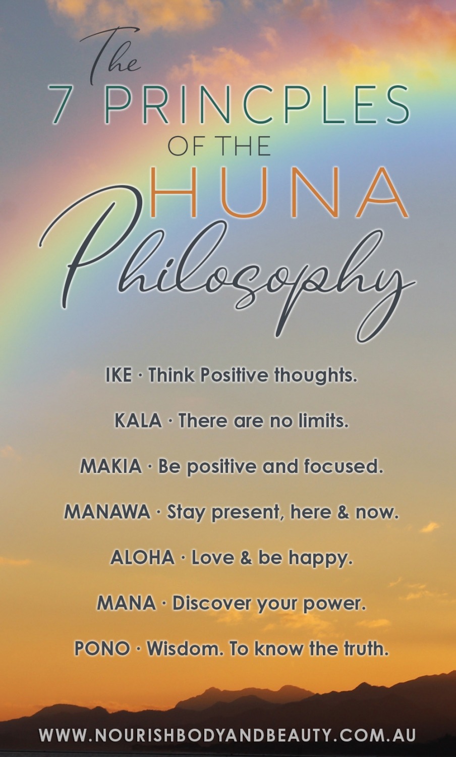 The 7 Principles of the Huna Philosophy